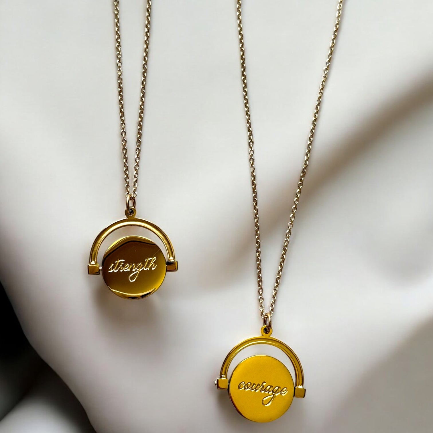 Courage & Strength Rotating Necklace – Mau by Dré